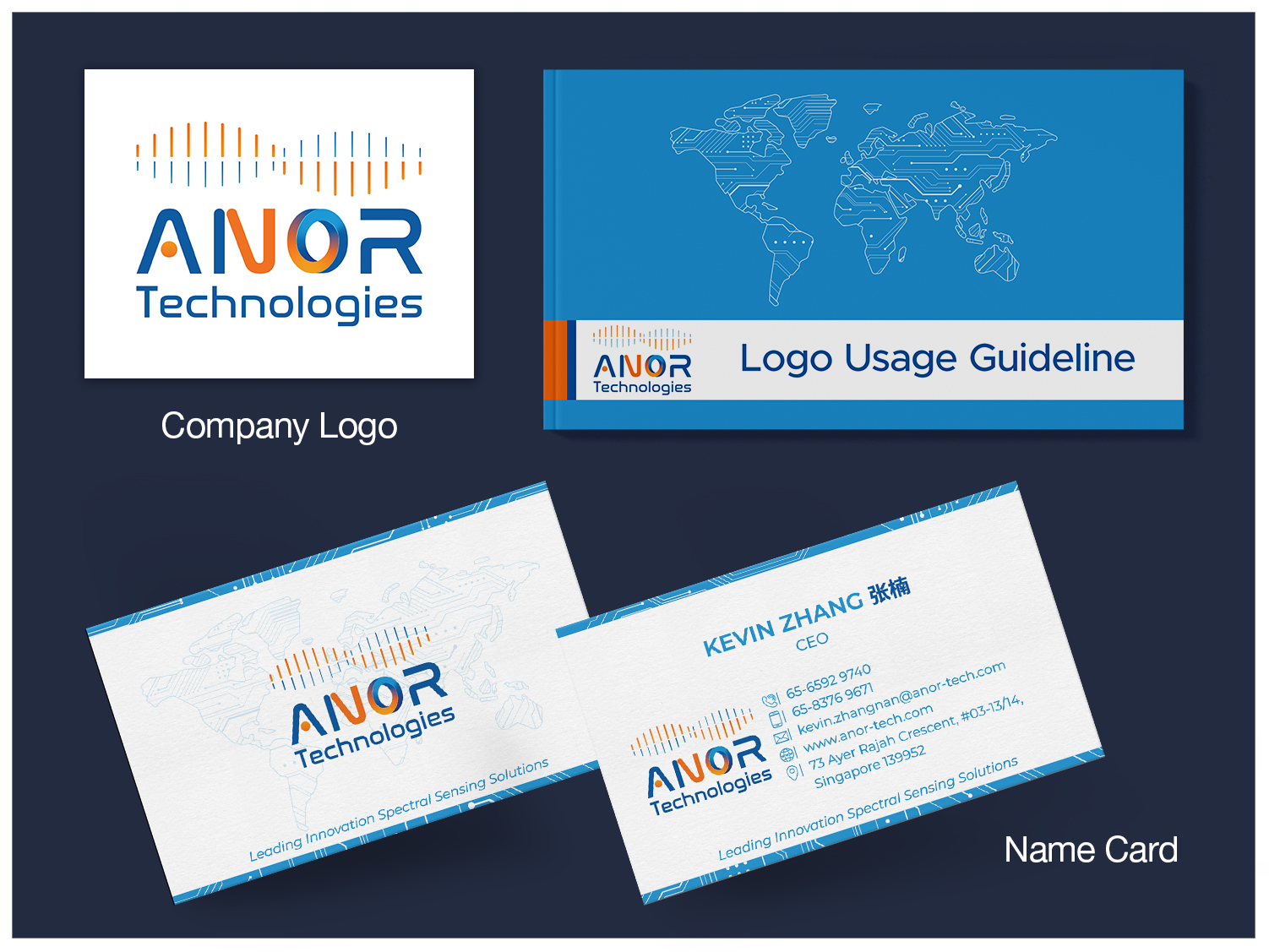 Logo, Name Card and Logo Guideline for Technology Company – XZY DESIGN